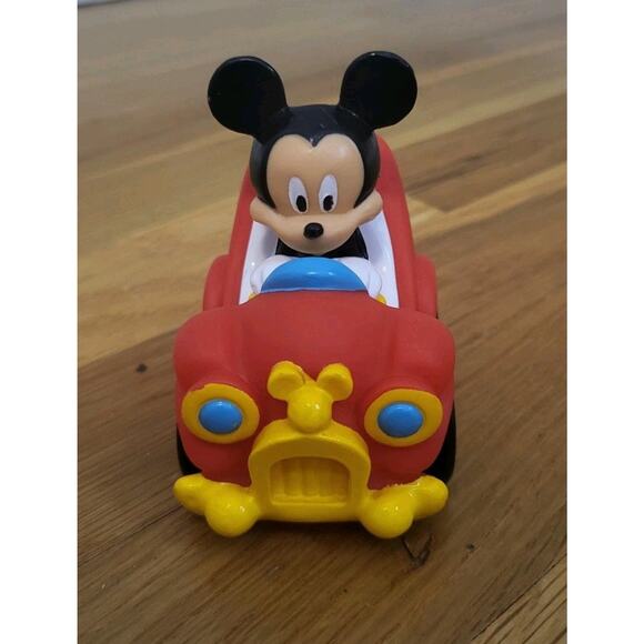 Disney | Toys | Disney Baby Sassy Mickey Mouse Red Car Push Toy Figure ...